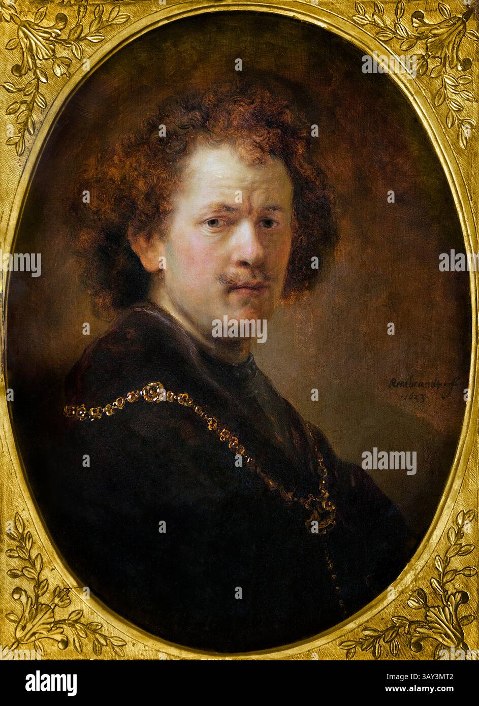Self Portrait 1633 by Rembrandt, Harmensz van Rijn, 1606–1669, Dutch ...