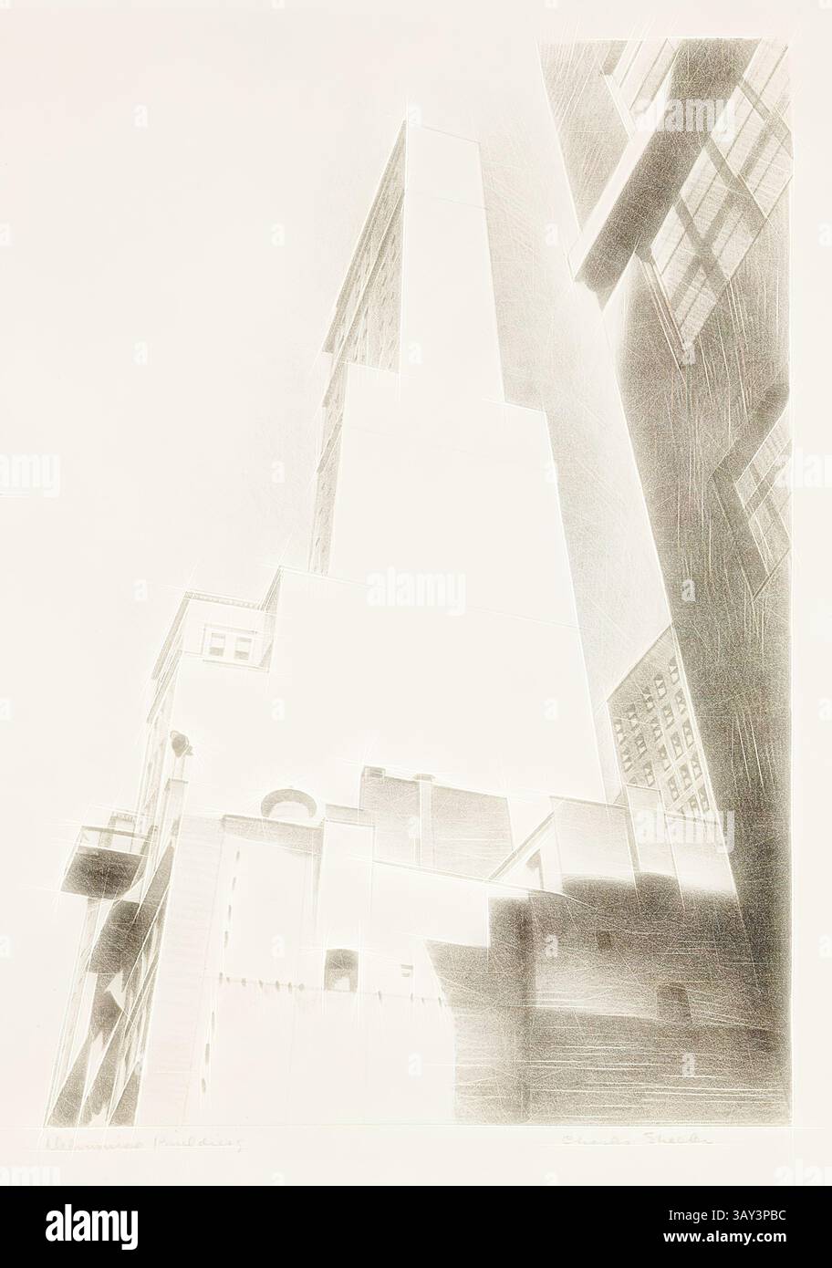 A towering skyscraper rises amidst a cluster of buildings, showcasing ...