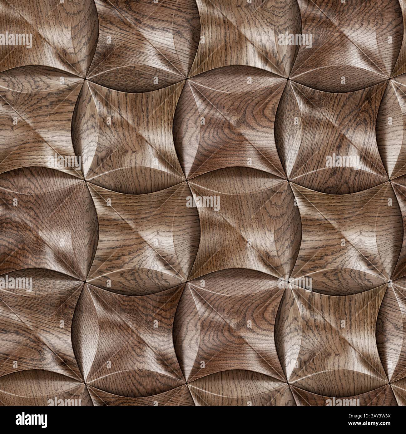 Wooden tiles eco panels natural wall. High quality seamless realistic ...