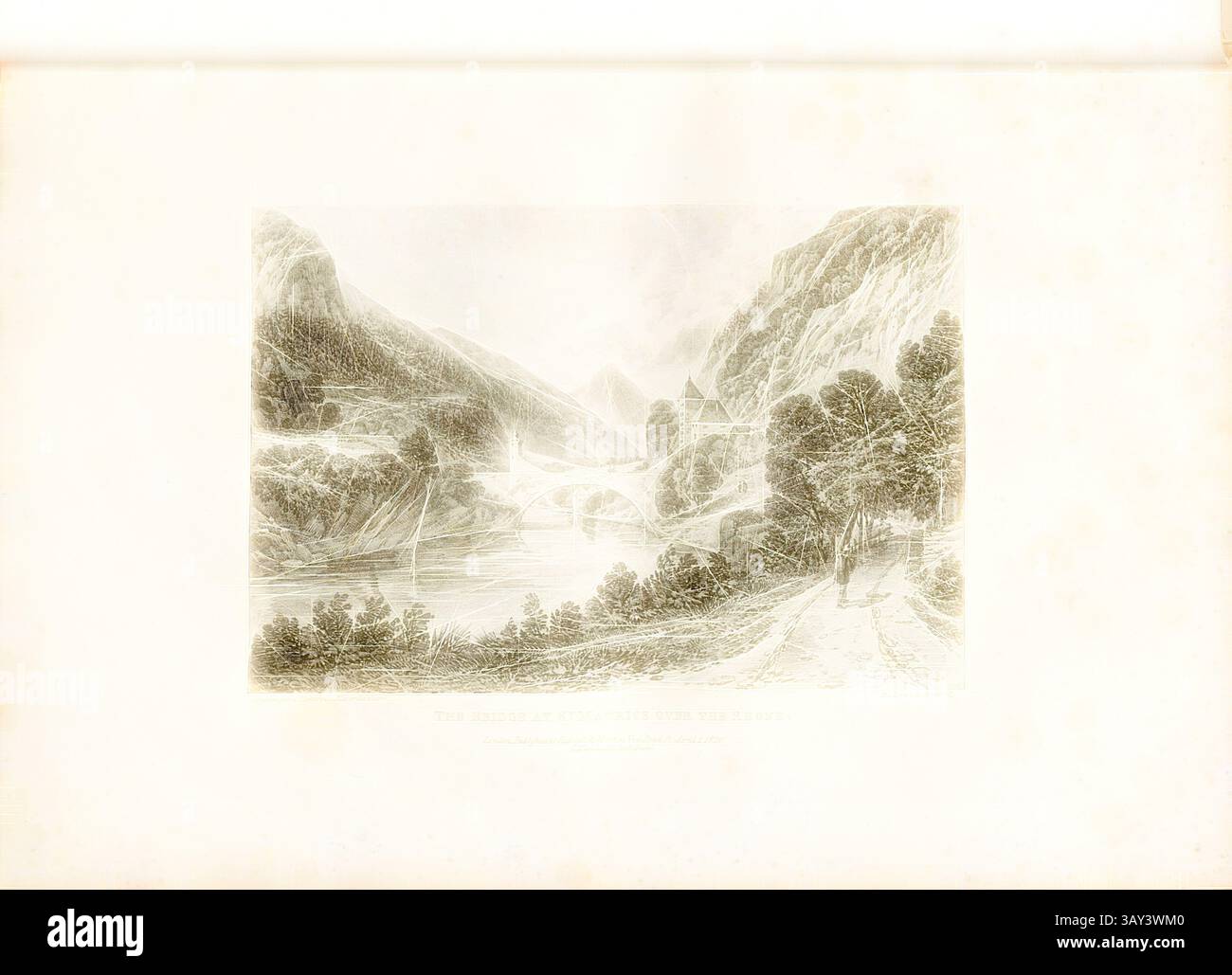 A serene landscape featuring a winding river surrounded by majestic ...