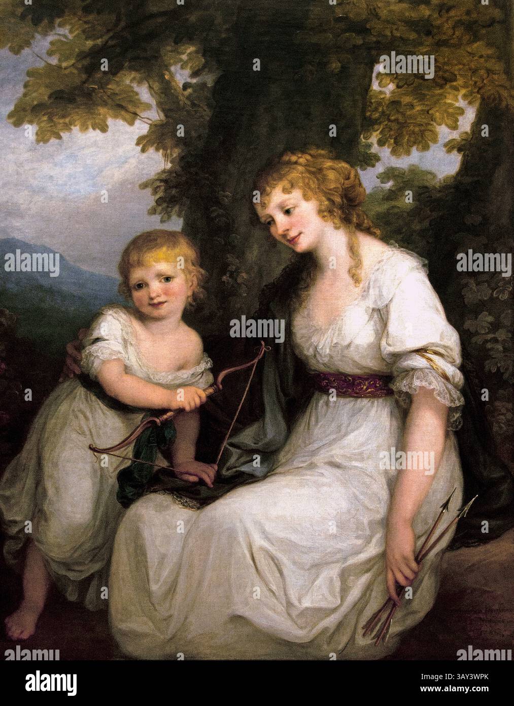 Juliane von Krüdener 1764-1824 and her son Paul by Maria Anna Angelika ...