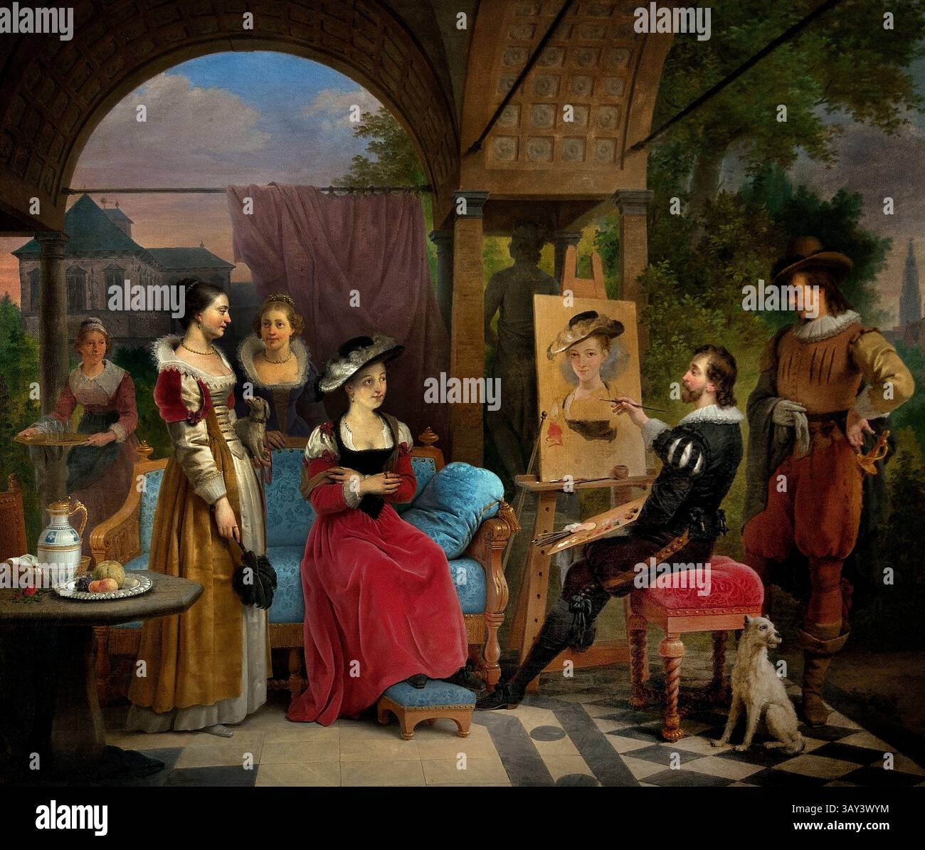 Peter Paul Rubens at his Easel and Susanna Fourmet Le Chapeau de Paille ...