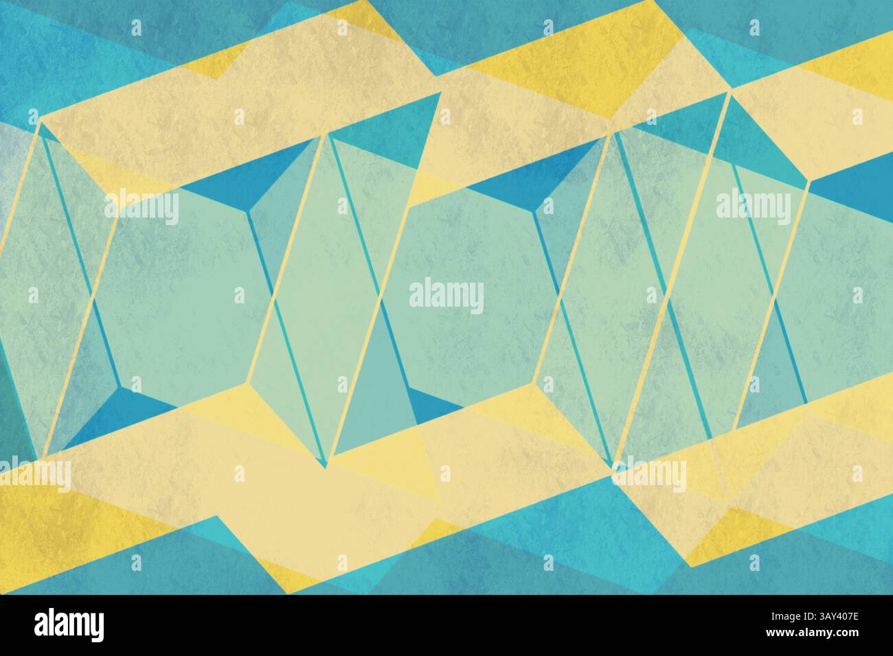 A captivating abstract composition featuring geometric shapes in pastel ...