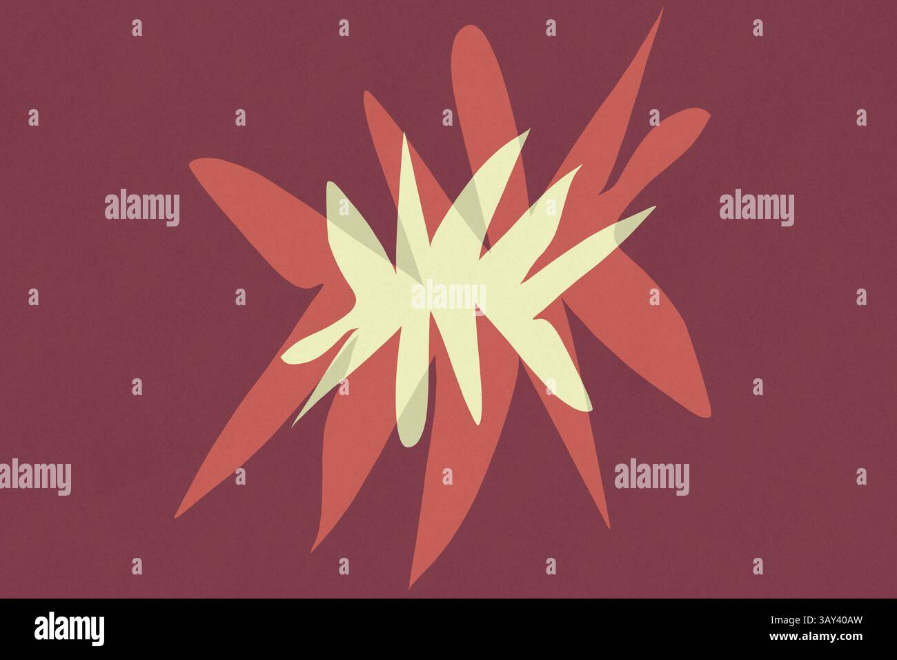 Overlapping leaf shapes in muted tones hi-res stock photography and ...