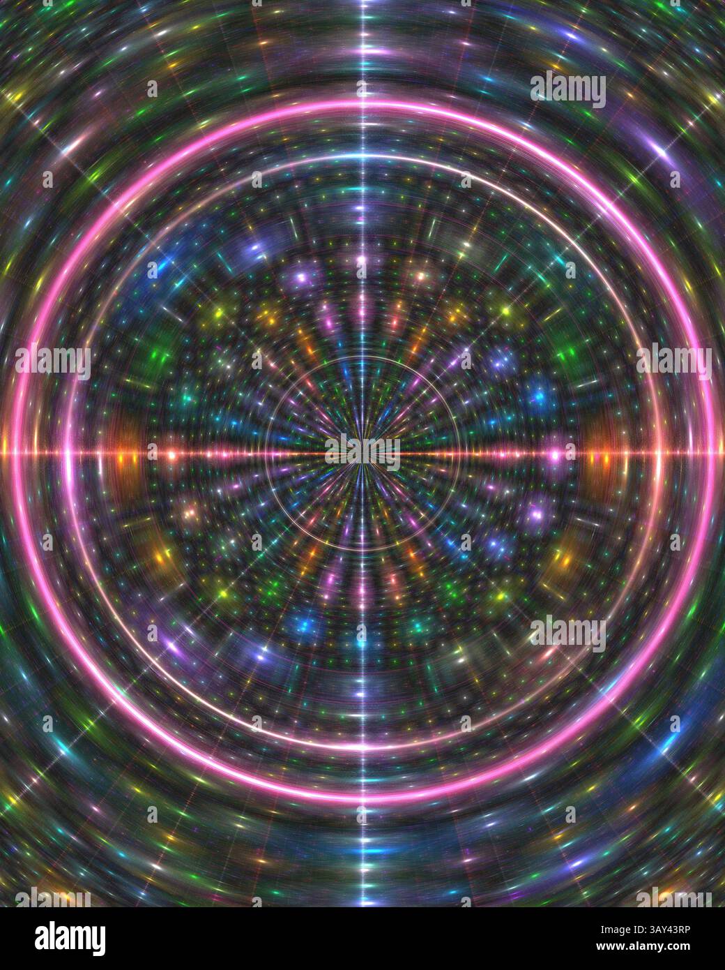 This image captures a mesmerizing abstract depiction of a galaxy ...