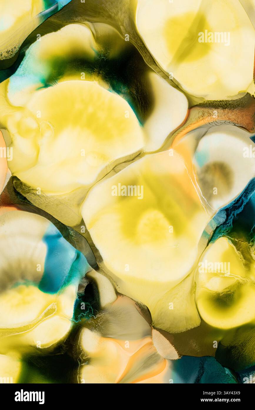 Fluid art background movements yellow hi-res stock photography and ...
