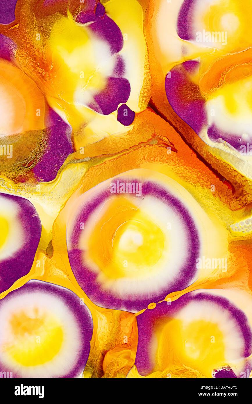 Swirling organic patterns in shades of yellow hi-res stock photography ...