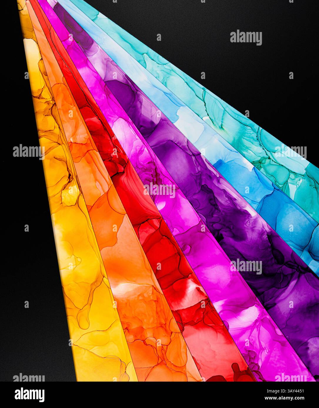 Vibrant abstract lines in bold colors create hi-res stock photography ...