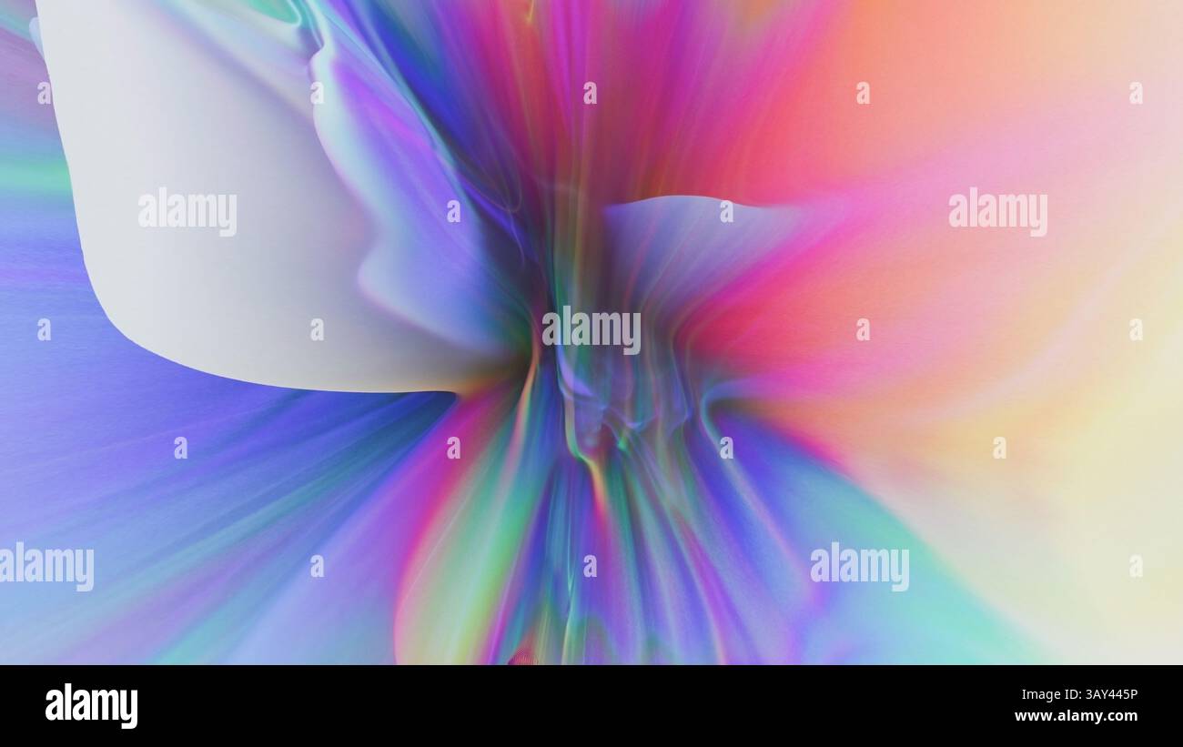 Dynamic display of holographic 3D extrusions, radiating in a gradient ...