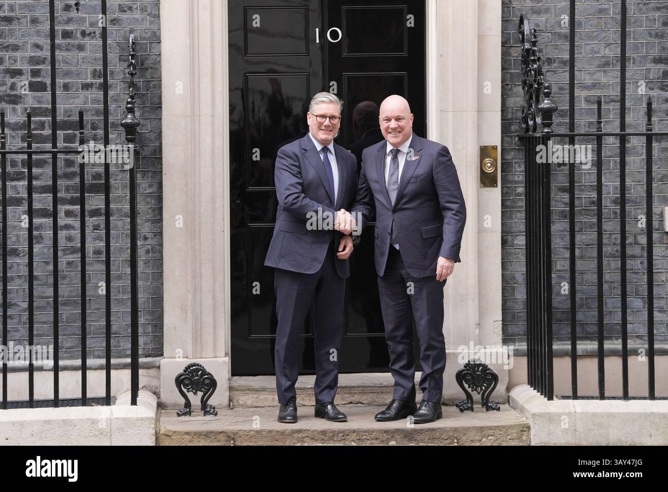 Prime Minister Sir Keir Starmer (left)welcomes Prime Minister of New ...