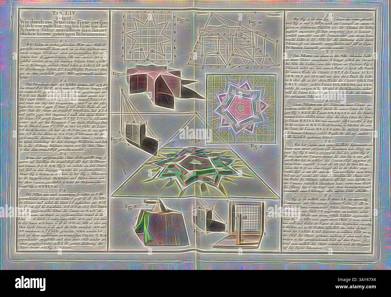 Alongside abstract geometric designs hi-res stock photography and ...