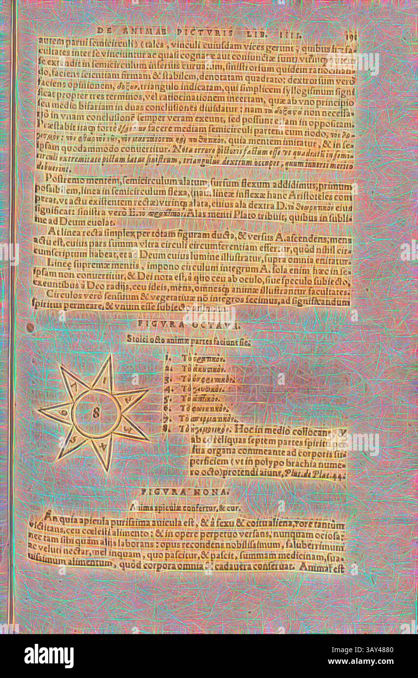 An ancient text features a decorative star symbol at the bottom ...