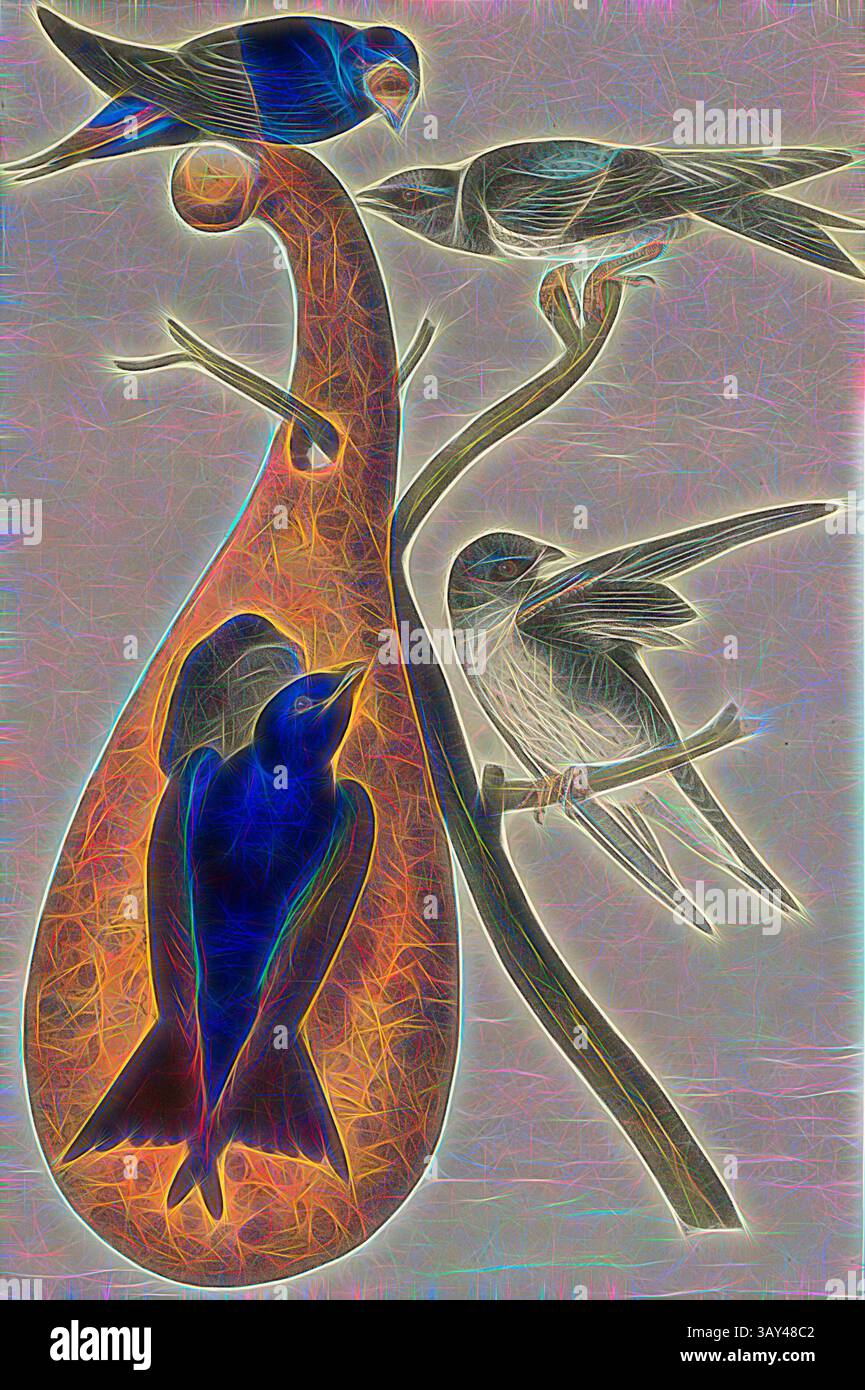 Trio of stylized birds hi-res stock photography and images - Alamy