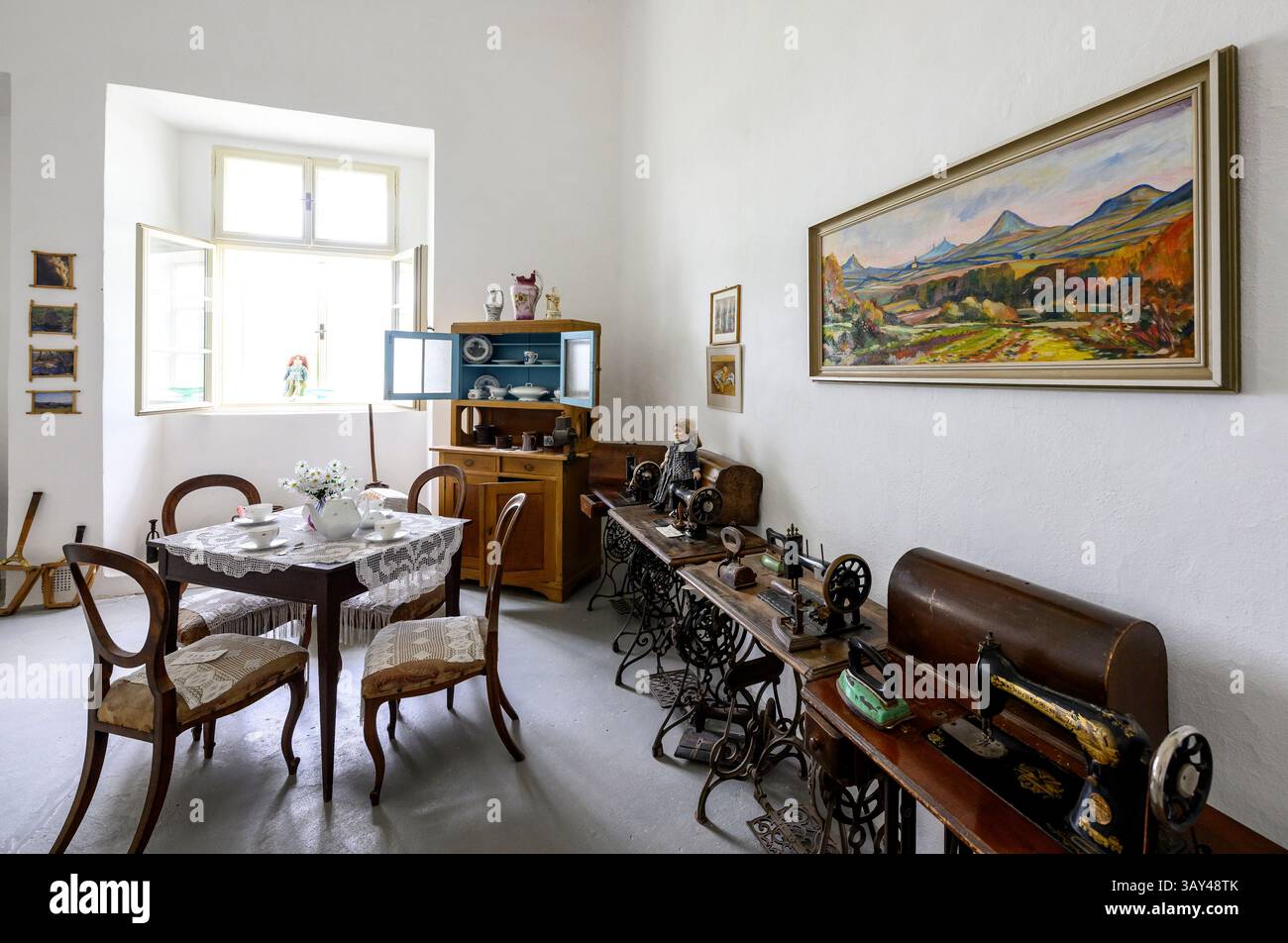 Vlastislav, Czech Republic. 22nd Apr, 2025. The Skalka Castle, the ...