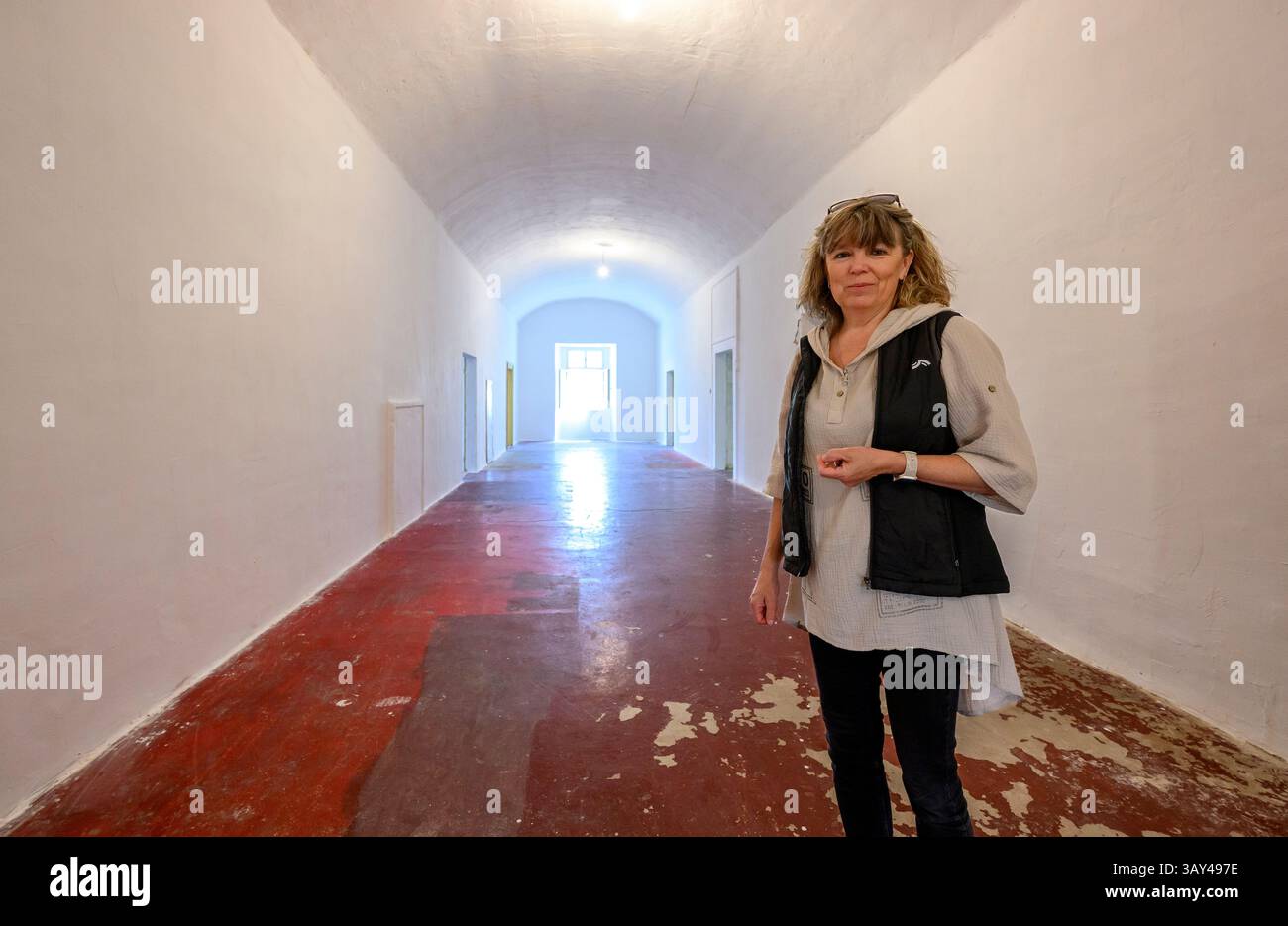 Vlastislav, Czech Republic. 22nd Apr, 2025. The Skalka Castle, the ...