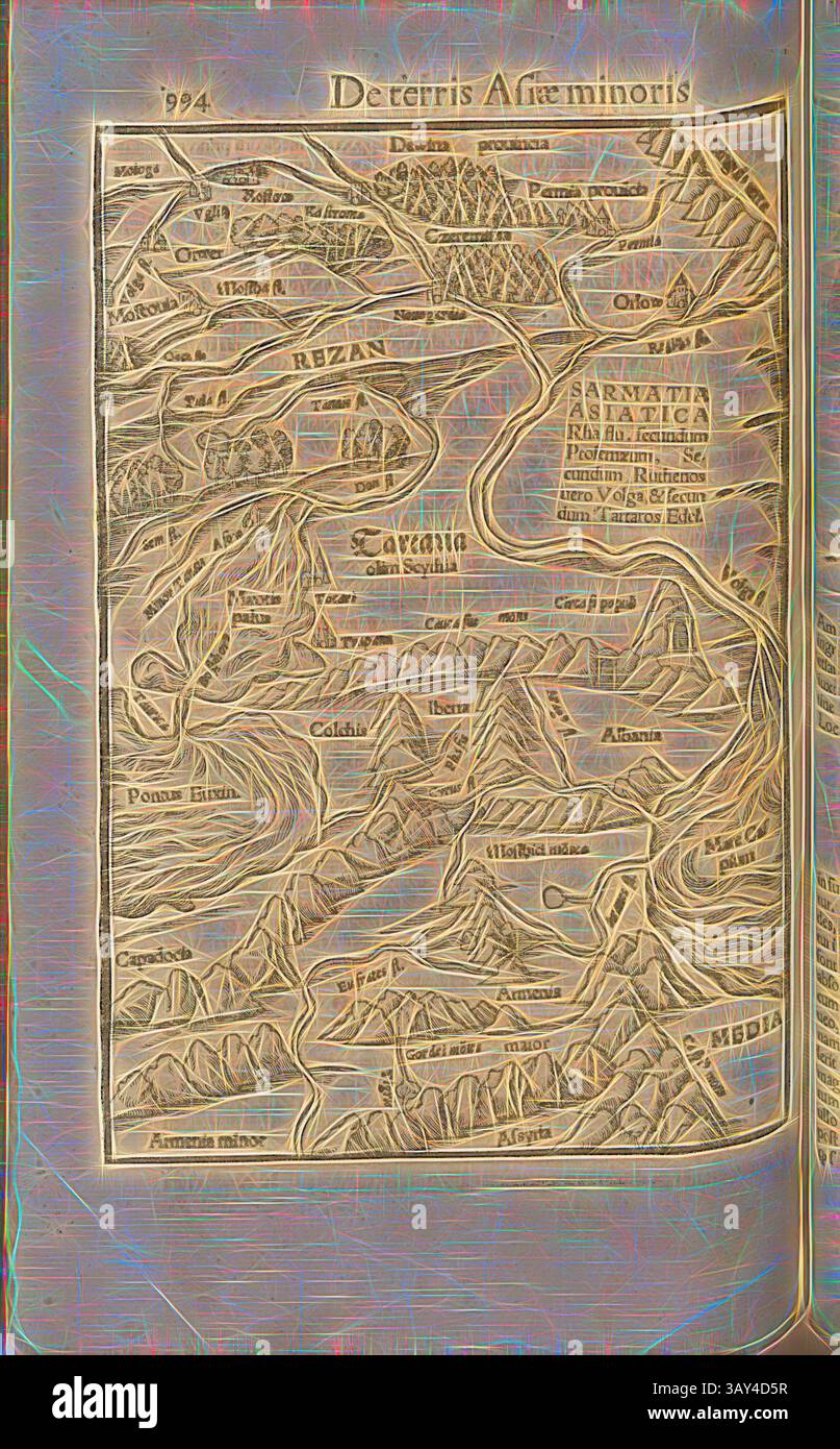 A detailed map showcasing the geographical features and places of ...