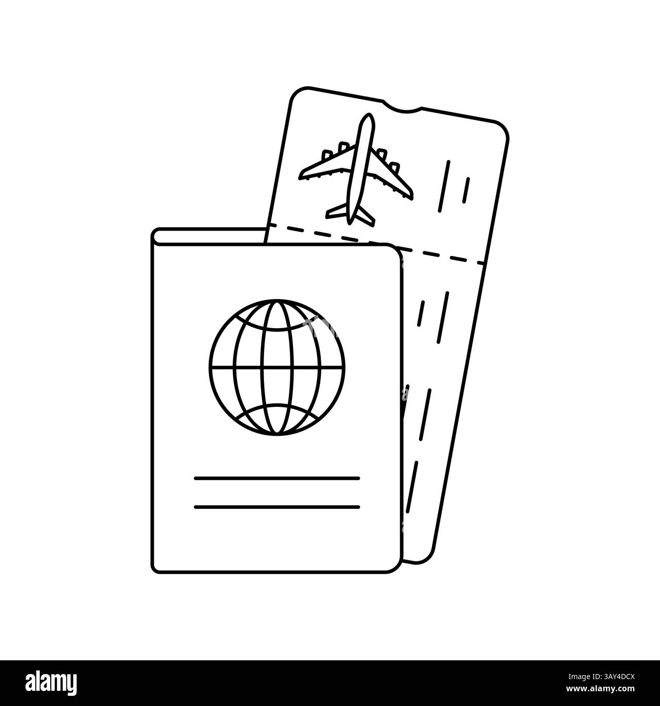 World map passport air Cut Out Stock Images & Pictures - Alamy