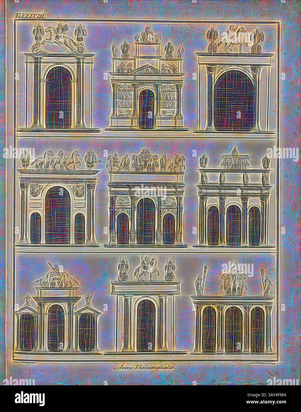 A collection of intricate architectural designs showcasing various ...