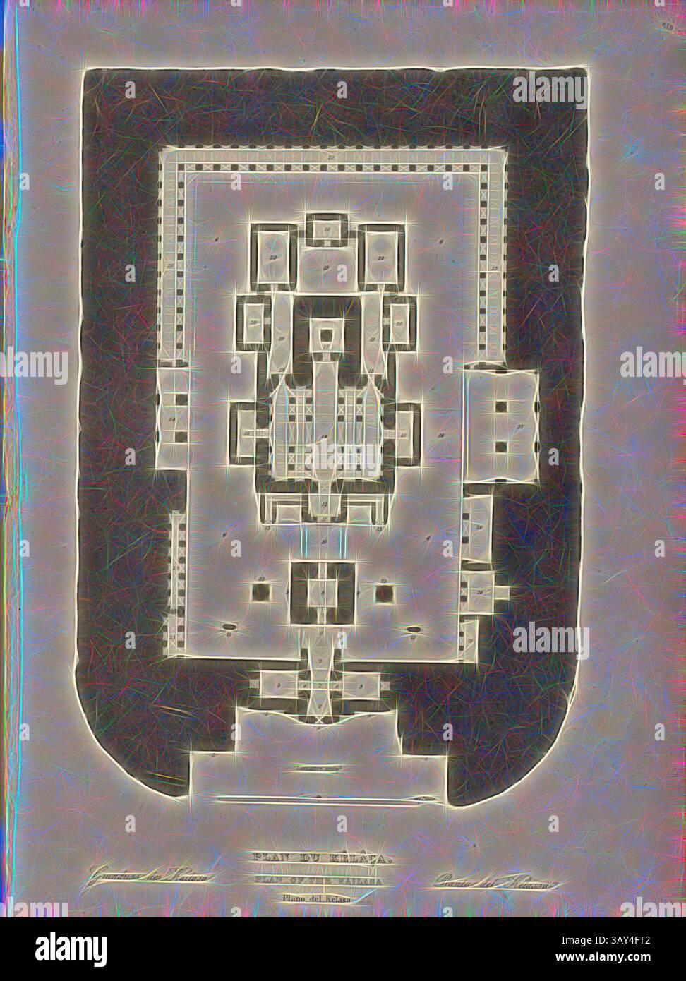 Plan of kailasa temple in ellora india hi-res stock photography and ...