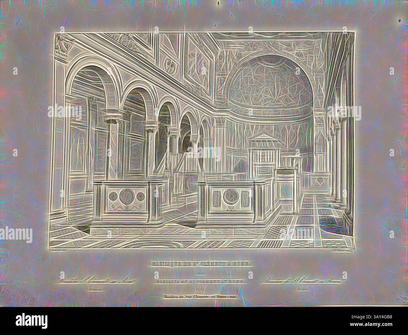 An intricately designed interior space featuring elegant arches and ...