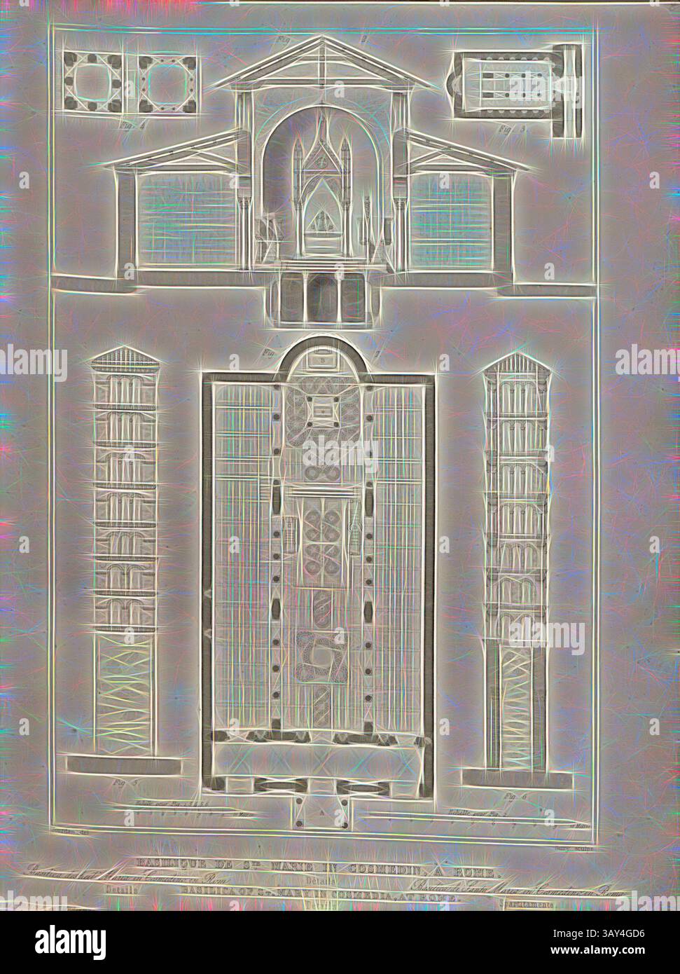 Floor plan of the basilica santa maria hi-res stock photography and ...