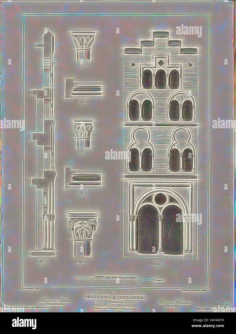 Variety of stylized columns hi-res stock photography and images - Alamy