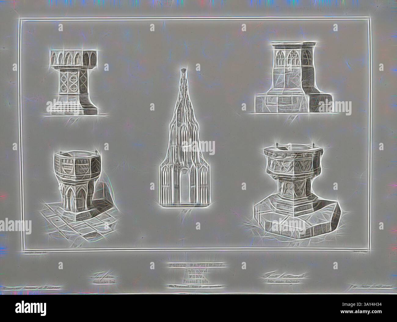 Framed within ornate shapes hi-res stock photography and images - Alamy