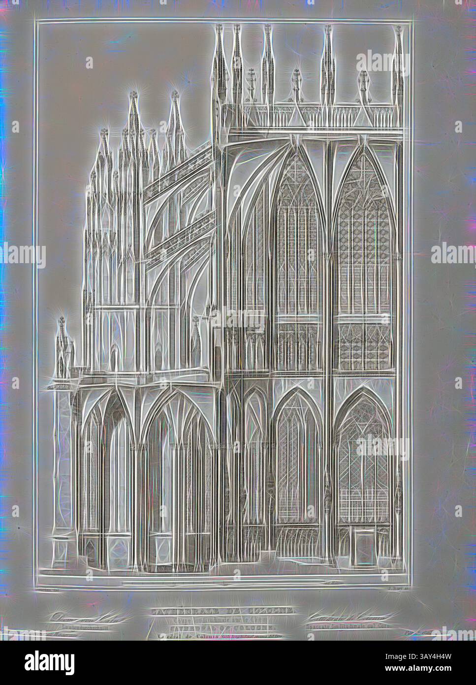 Longitudinal section of cologne cathedral hi-res stock photography and ...