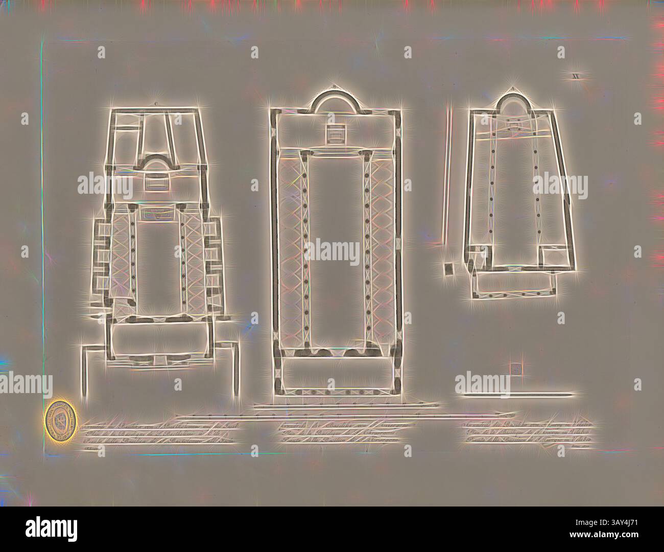 Artwork features technical drawings of hi-res stock photography and ...
