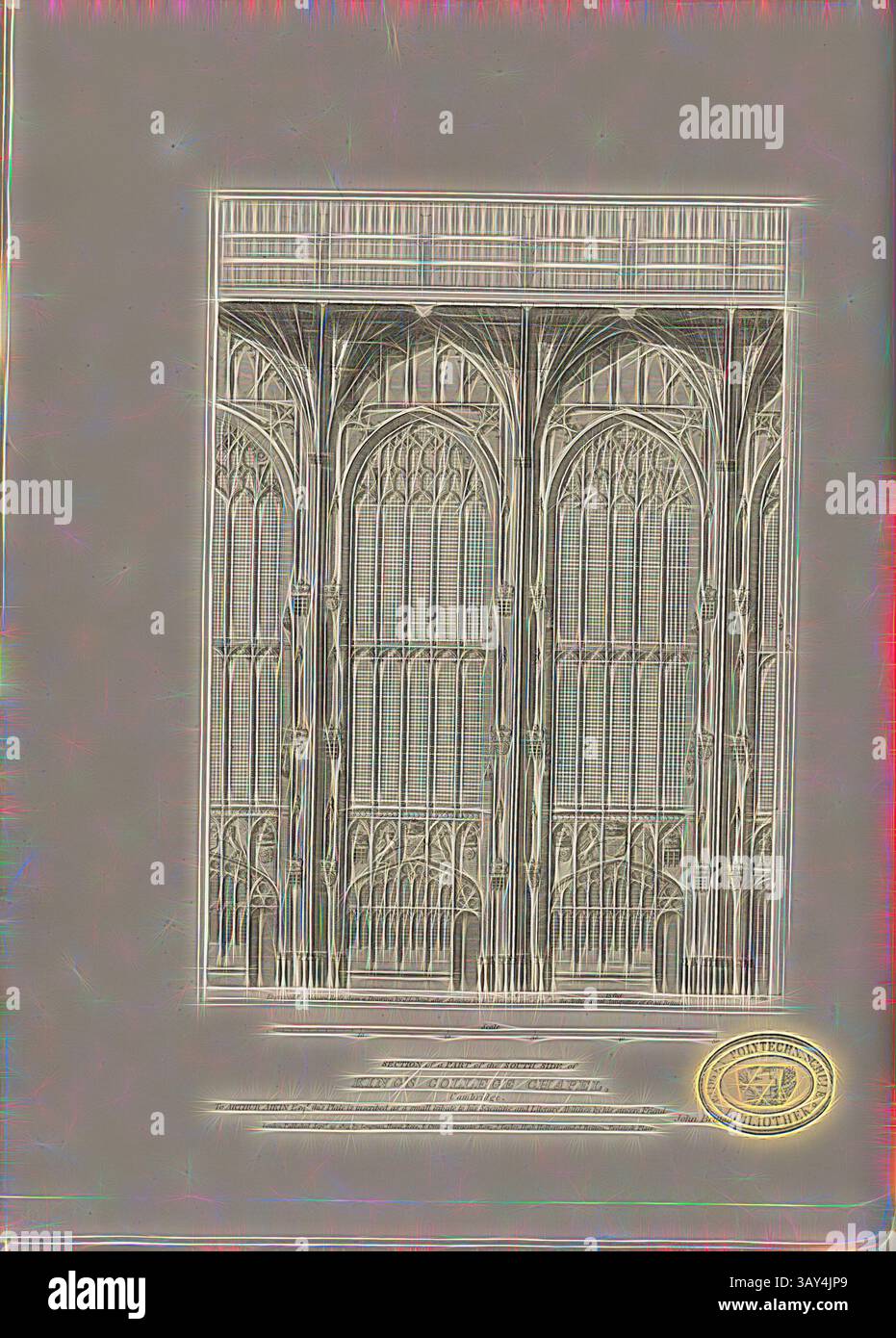 Intricate architectural details of a grand gothic window, featuring ...