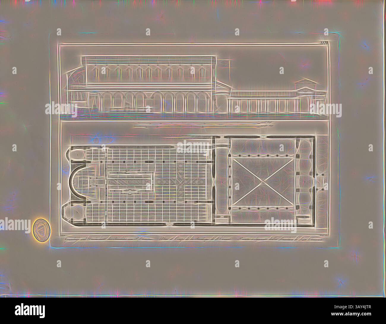 Floor plan of the basilica san clemente hi-res stock photography and ...