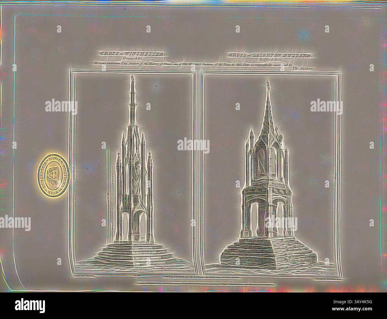 Two architectural designs are displayed side by side, showcasing ...