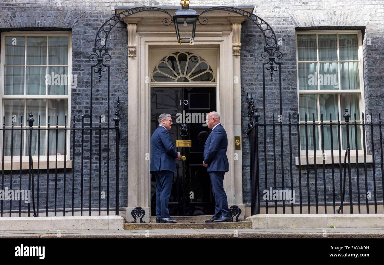 London, UK. 22nd Apr, 2025. British Prime Minister, Keir Starmer, meets ...