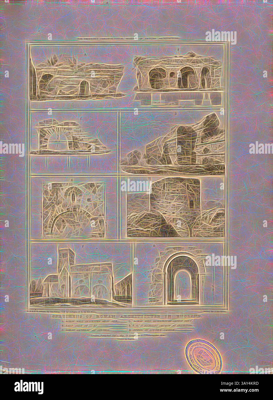 Various examples of roman architecture in great britain hi-res stock ...