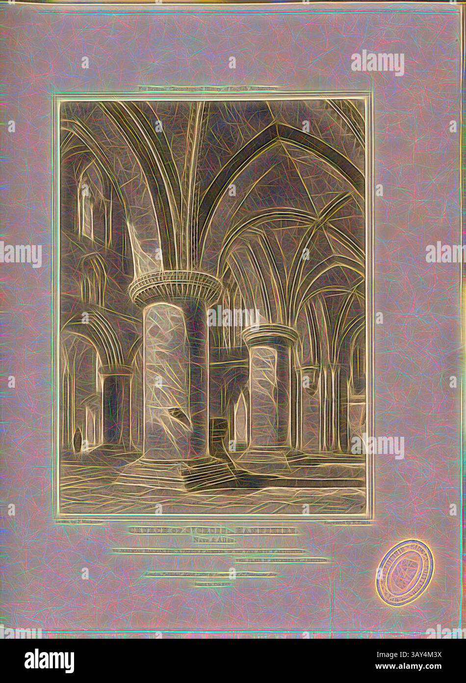 A grand interior with towering arches and intricate details creates a ...