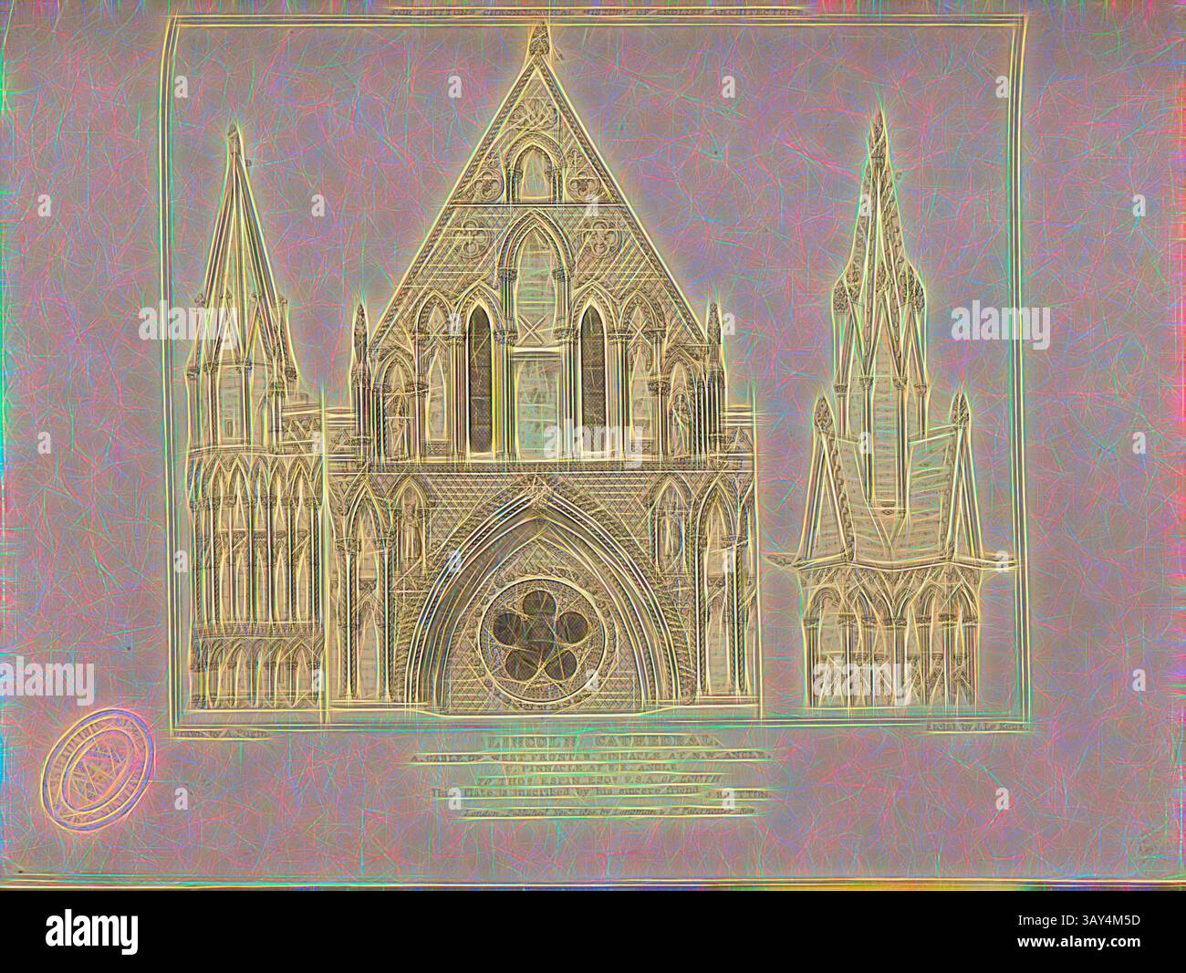 Dramatic verticality typical of gothic architecture hi-res stock ...