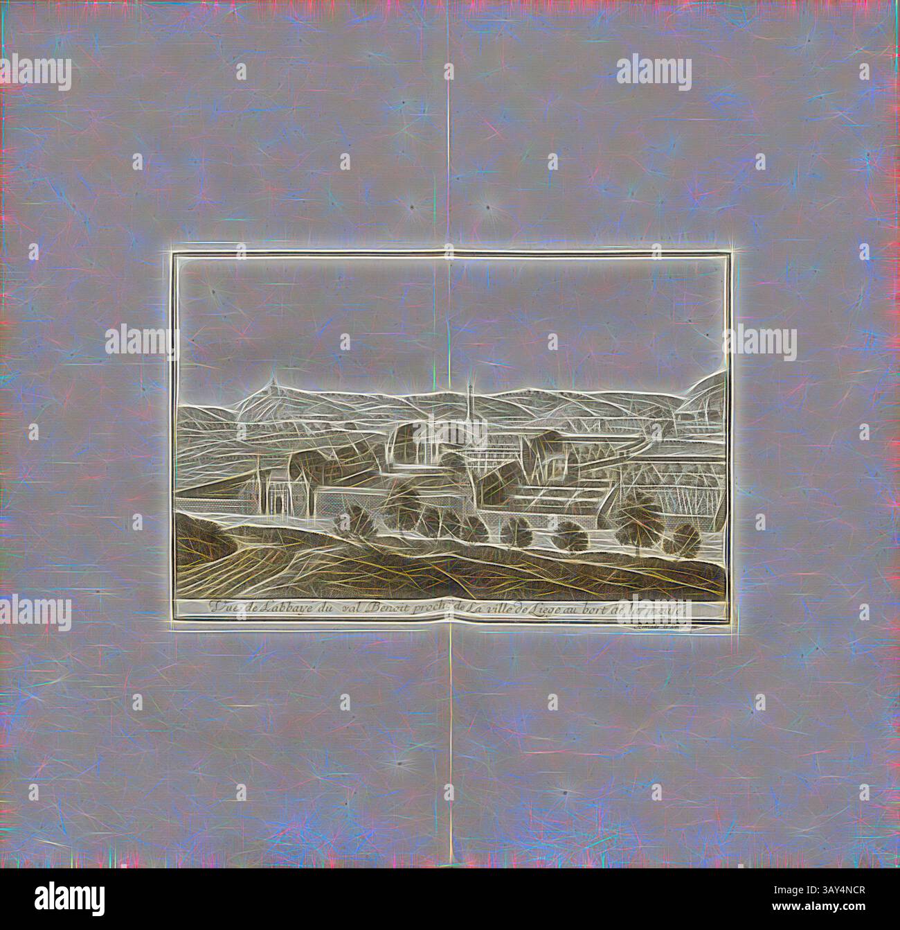 A detailed landscape featuring a quaint village nestled among rolling ...