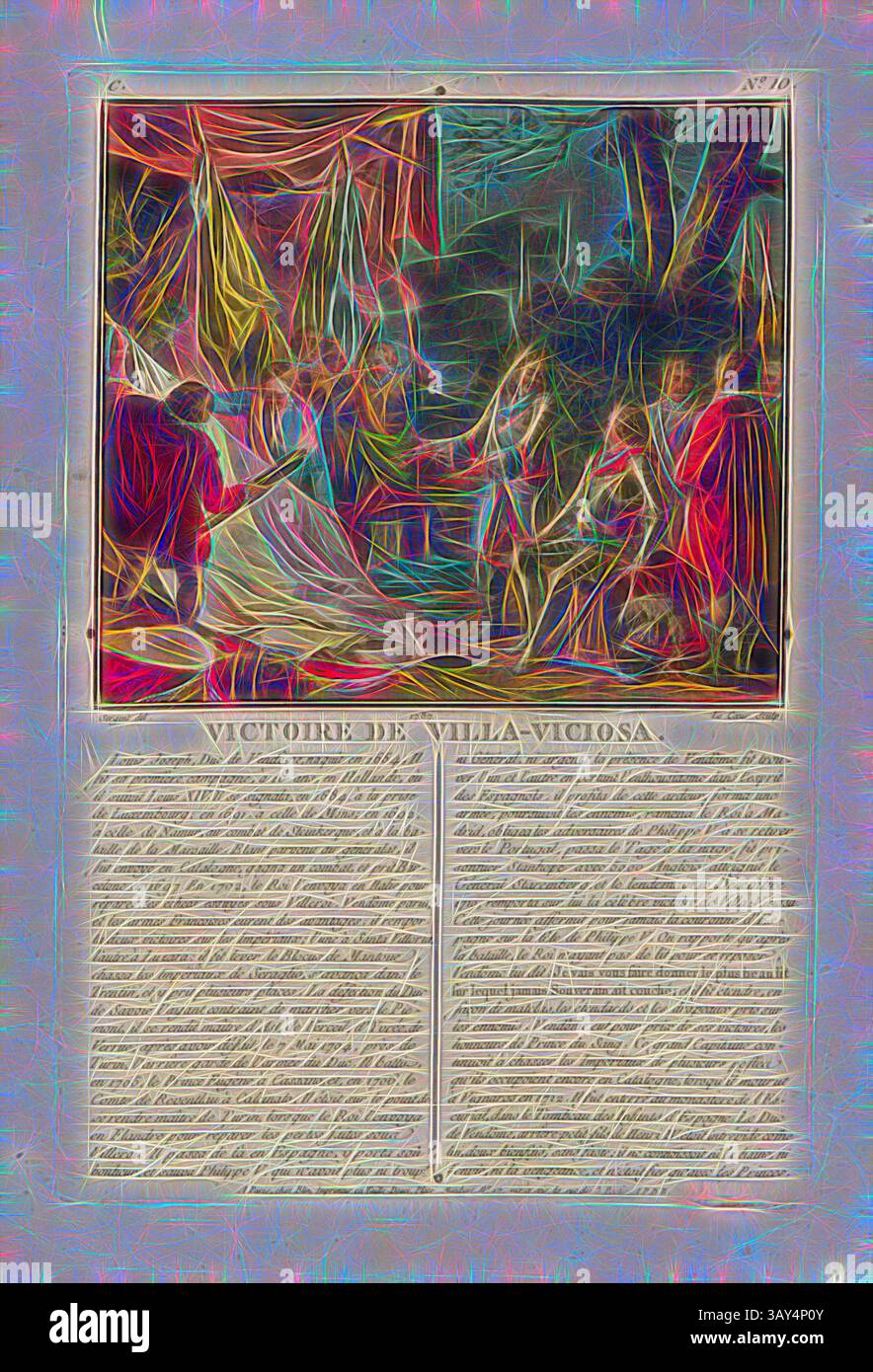 A vibrant scene depicting a historical event, featuring figures in ...