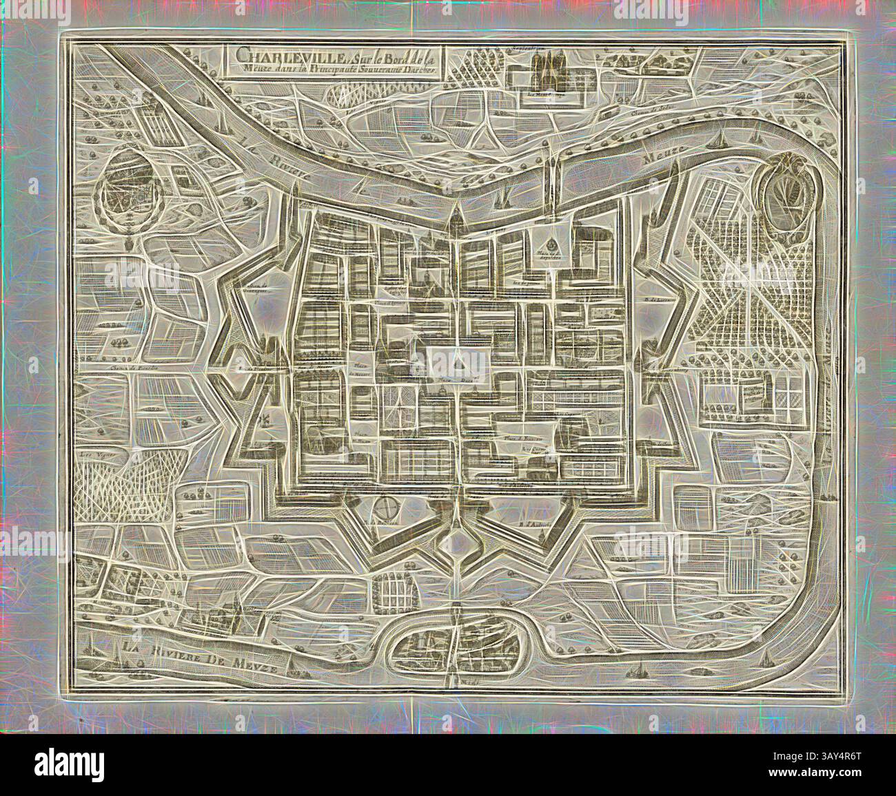 Detailed aerial map of charleville hi-res stock photography and images ...