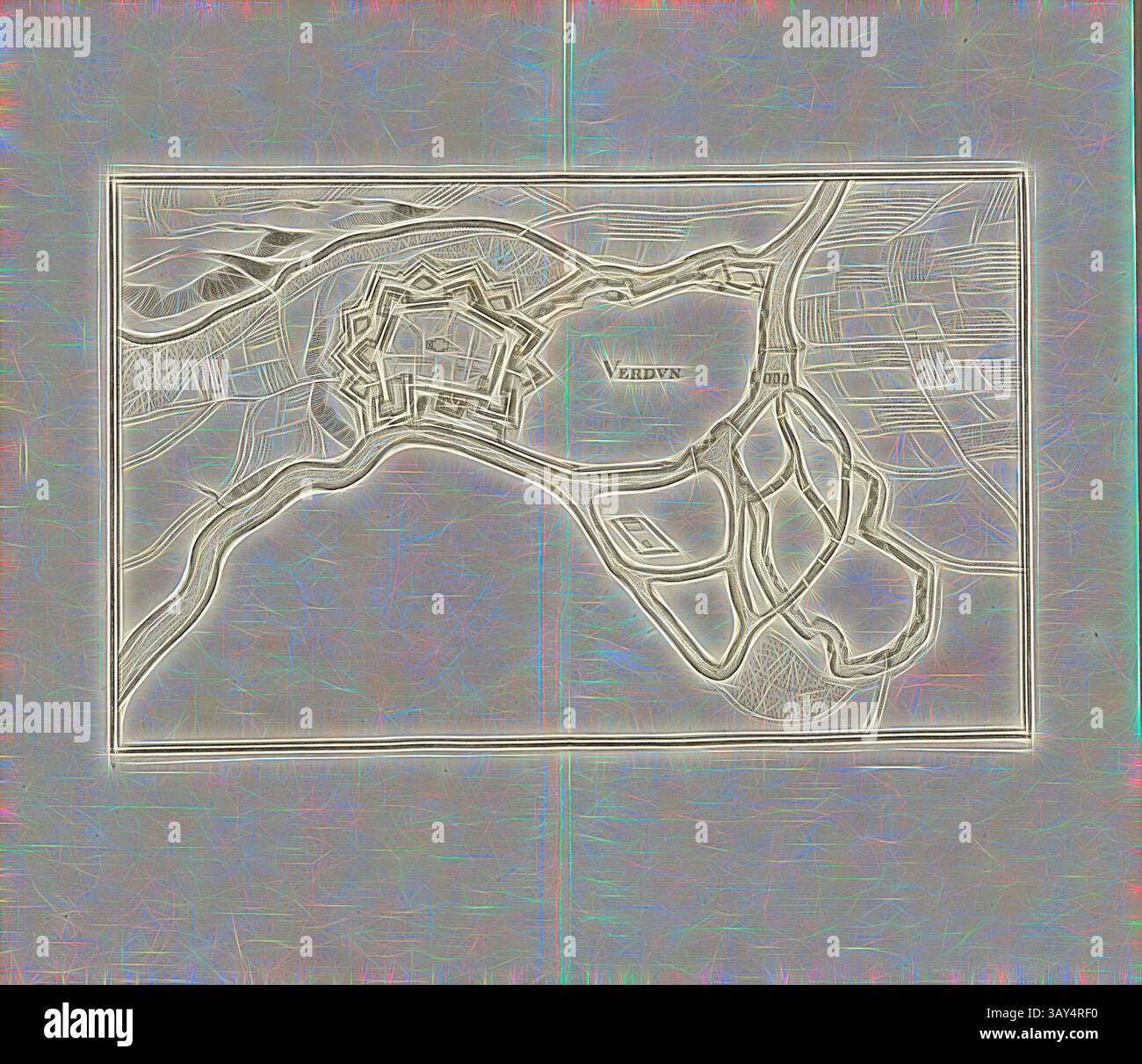 Map of verdun hi-res stock photography and images - Alamy