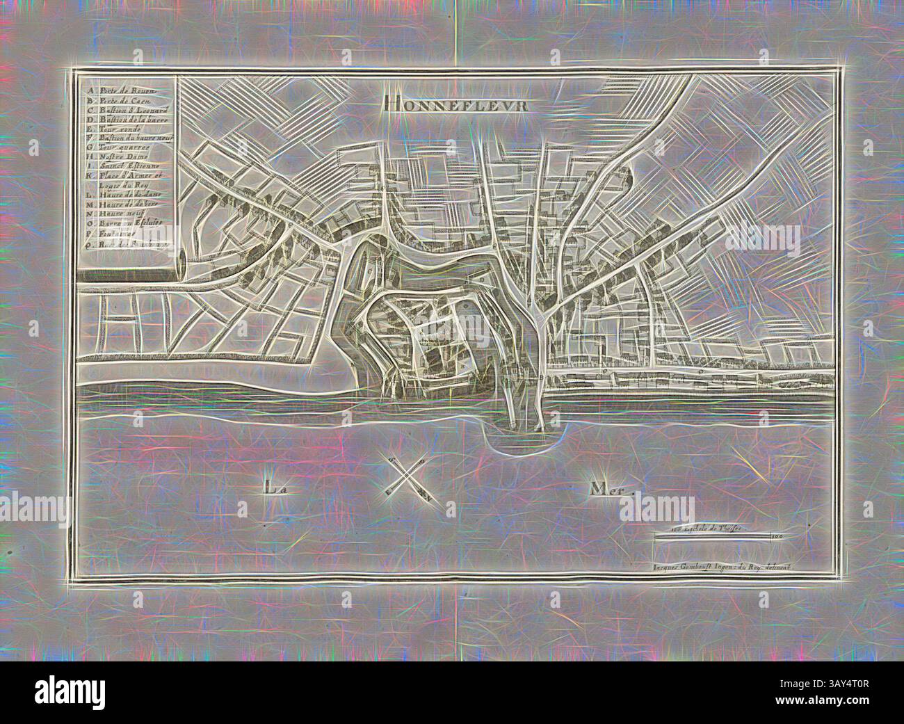 Layout of honfleur hi-res stock photography and images - Alamy
