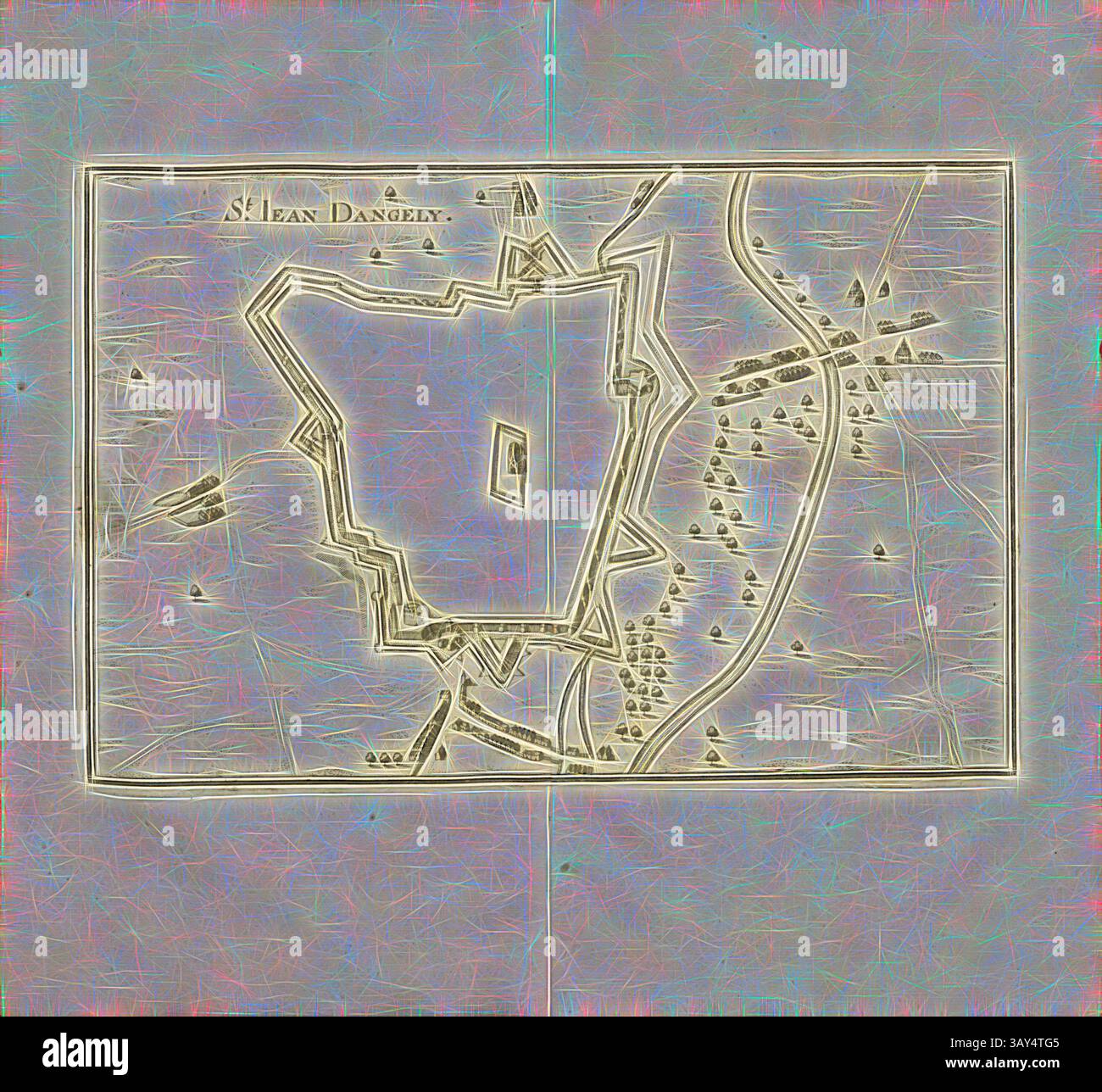 Plan of saint jean dangely in france hi-res stock photography and ...