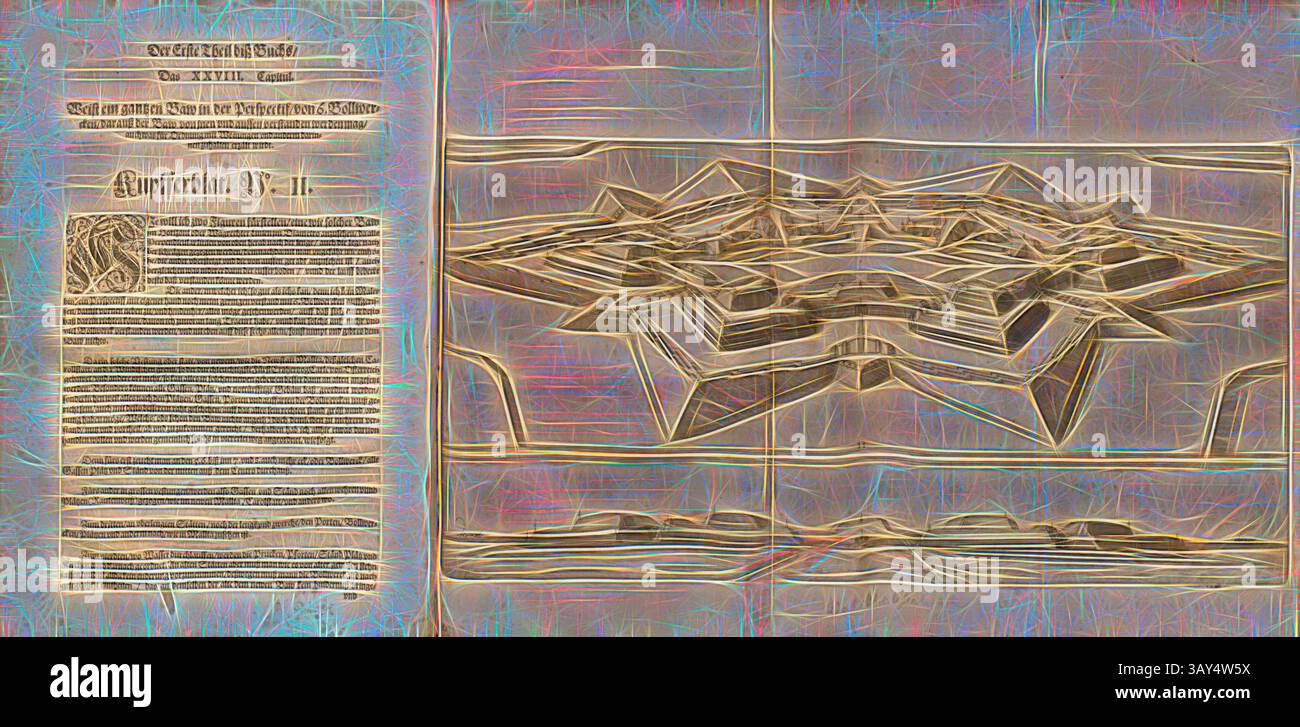 An intricate topographical map showcases a detailed landscape rendered ...