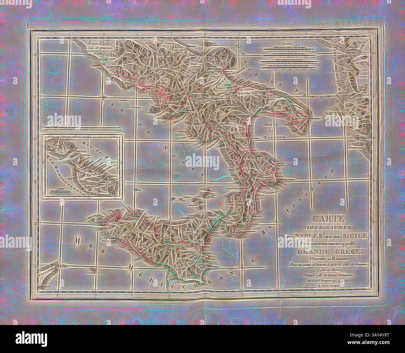 Map of the gulf of naples hi-res stock photography and images - Alamy