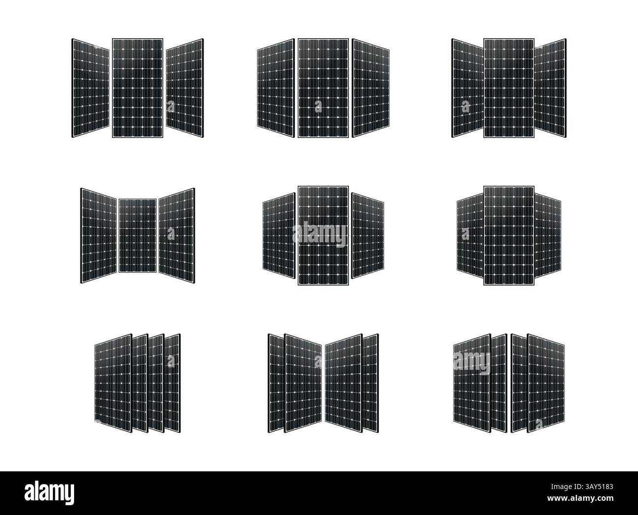 Solar power modules Stock Vector Images - Alamy