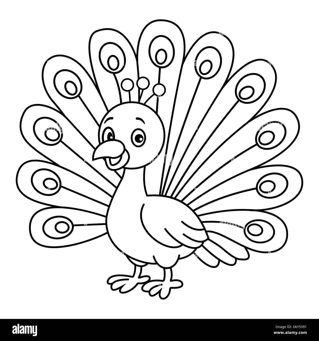 Abstract flower peacock Black and White Stock Photos & Images - Alamy