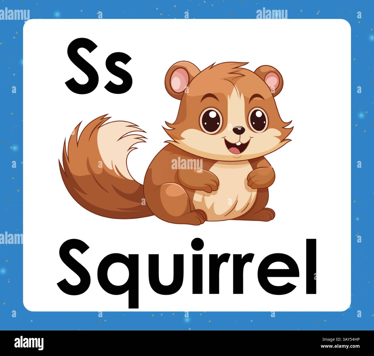Alphabet printable flashcard with letter S Stock Vector Image & Art - Alamy