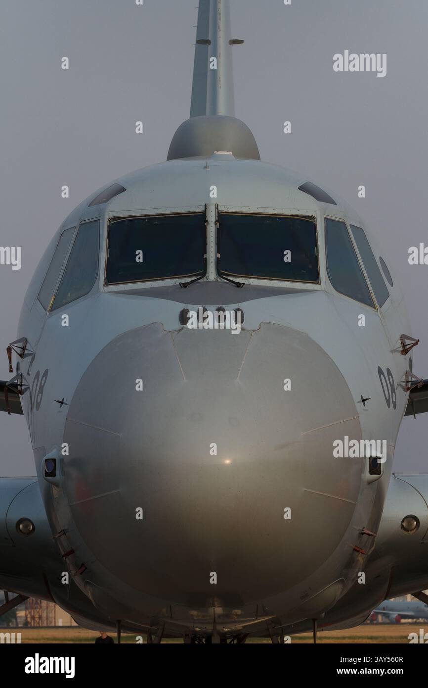 The front of a Japan Maritime Self Defence Force (JMSDF) Kawasaki P1 ...