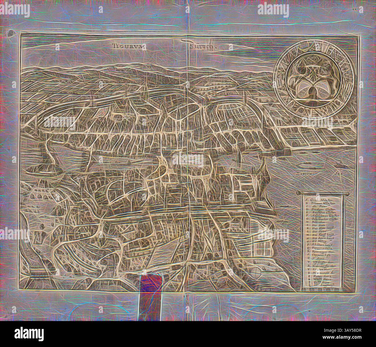 A detailed map featuring intricate outlines of terrain, showcasing ...