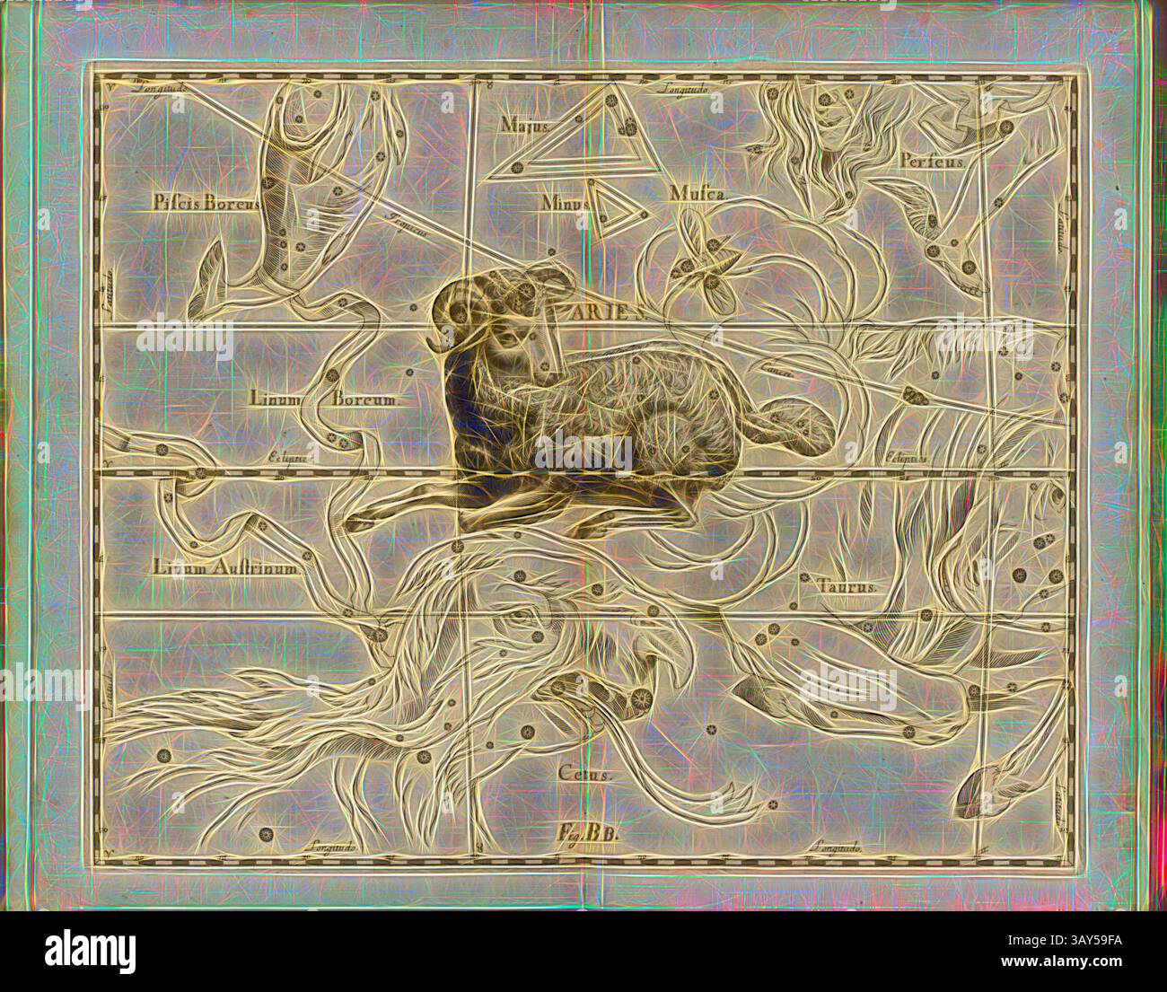 Aries constellation map hi-res stock photography and images - Alamy